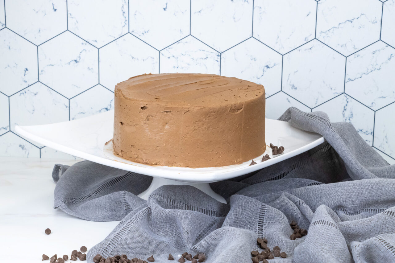 Yellow Cake with Chocolate Icing | Shady Maple